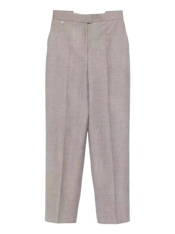 Agnona Button Trousers - Brown