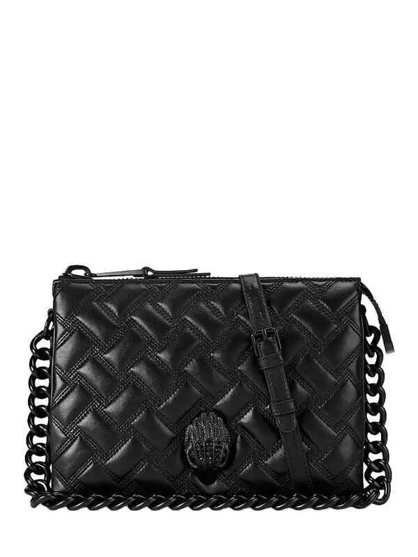 Kurt Geiger Kensington Drench Puff Leather Crossbody - Black