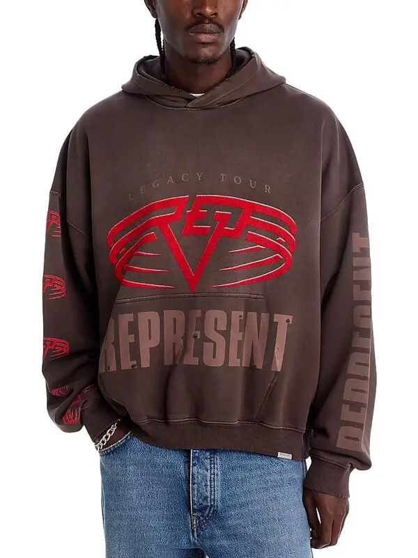 REPRESENT Living Legacy Tour Reversible Hoodie - Brown