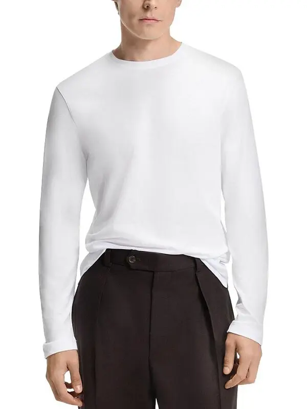 BOSS X Beckham Townley Long Sleeve Tee - White