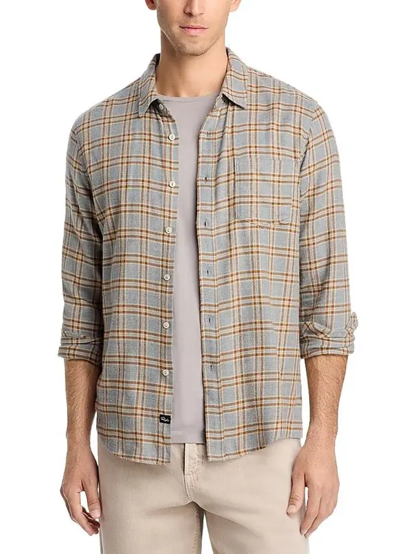 Rails Lennox Plaid Button Down Shirt - Shale Truffle