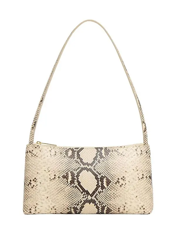MANSUR GAVRIEL Gaia Embossed Leather Shoulder Bag - Roccia