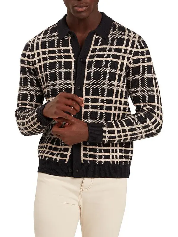 Ted Baker London Jovien Button Through Sweater - Navy