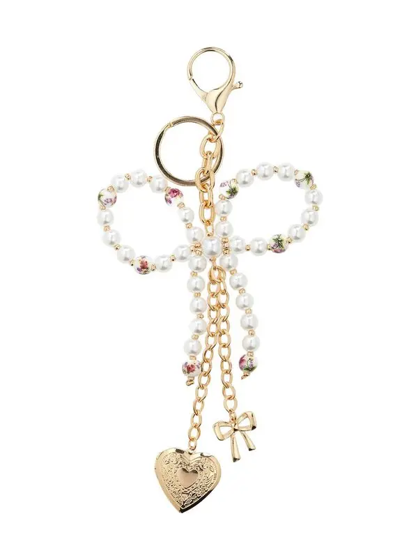Bp. Pearly Bow Bag Charm - Ivory- Gold