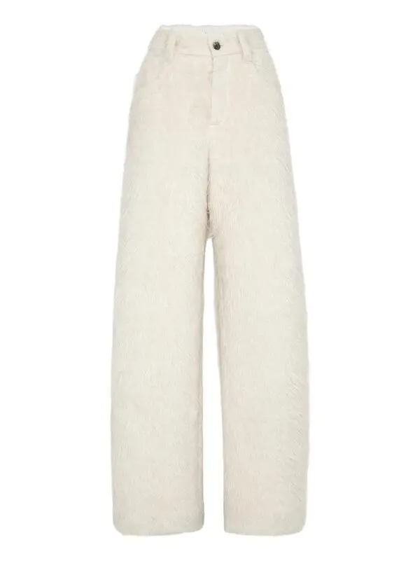 Brunello Cucinelli Loose Barrel Trousers - Panama