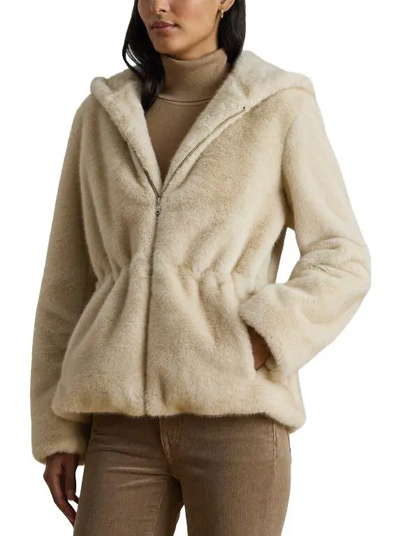 Ralph Lauren Faux Fur Anorak - Cream