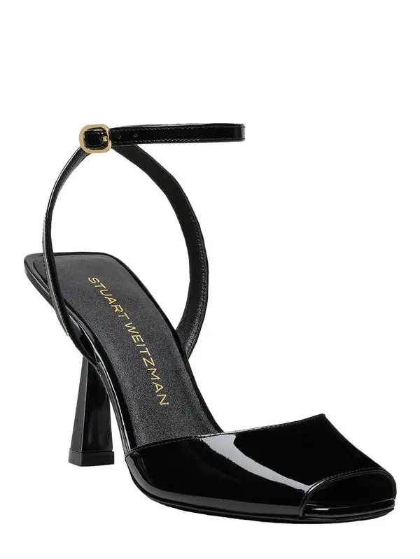 STUART WEITZMAN Val Ankle Strap Sandal - Black