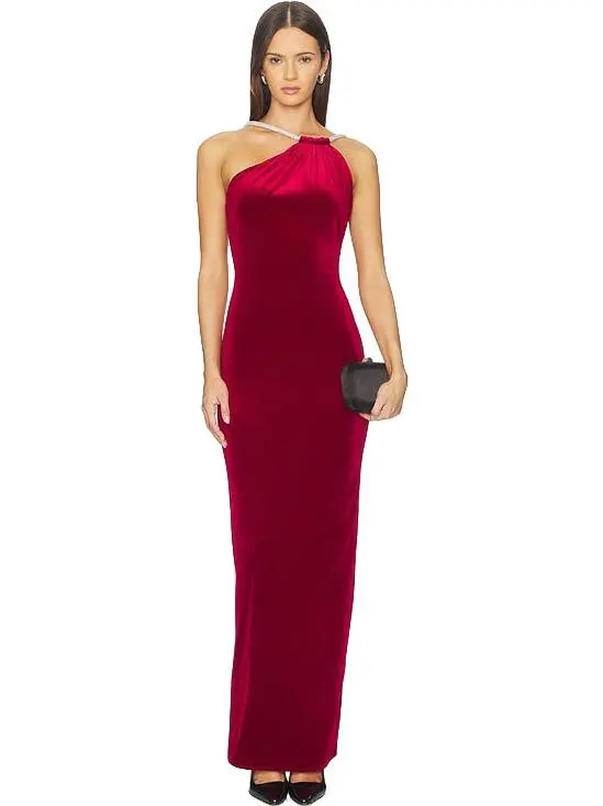 Nbd Juna Maxi Dress - Deep Red