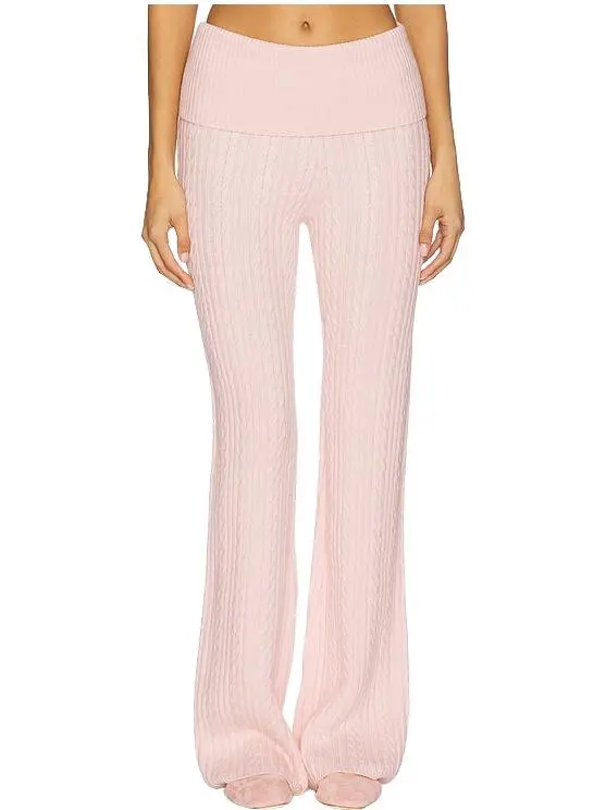 LOVERS AND FRIENDS Bessie Knit Pant - Light Pink