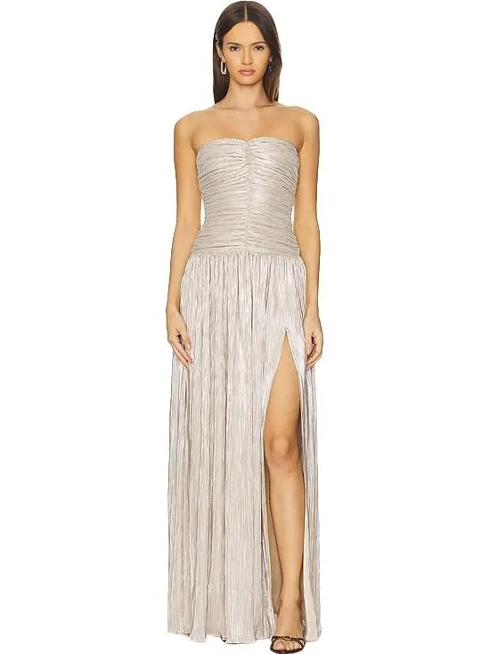 LOVERS AND FRIENDS Elia Gown - Champagne Metallic
