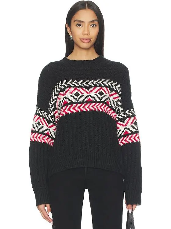 Sanctuary Intarsia Sweater - Black Multi