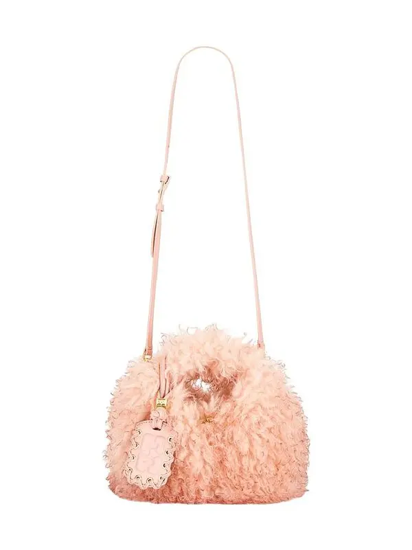 GANNI Mini Fur Hobo Bag - Mary's Rose