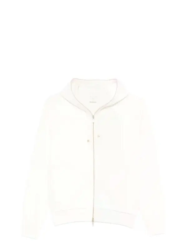 Eleventy Zip-up Hoodie - White