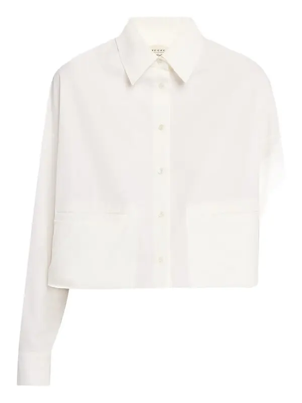 Max Mara Svago Cropped Boxy Shirt - White