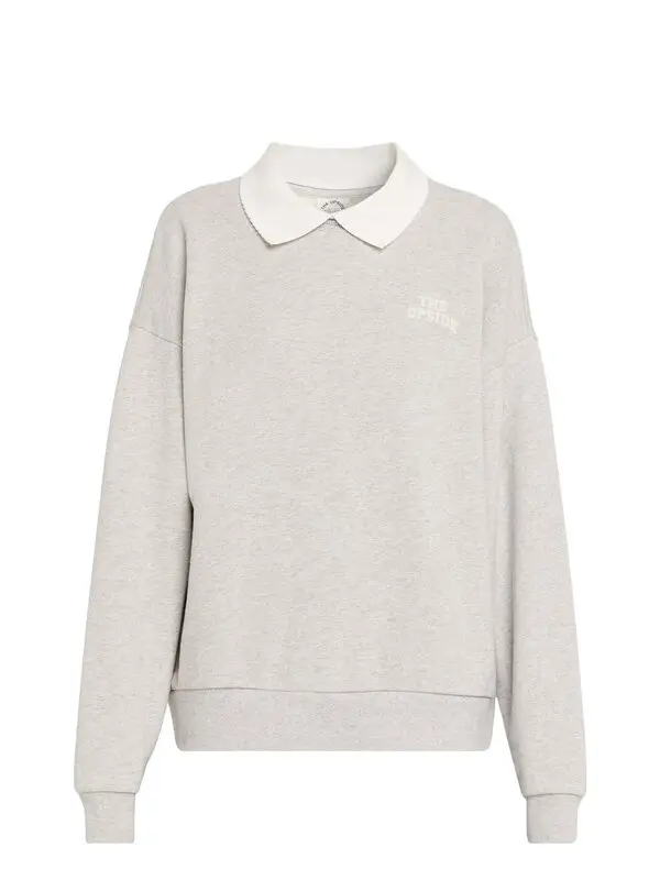 The Upside Pascal Collared Oversized Sweatshirt - Grey