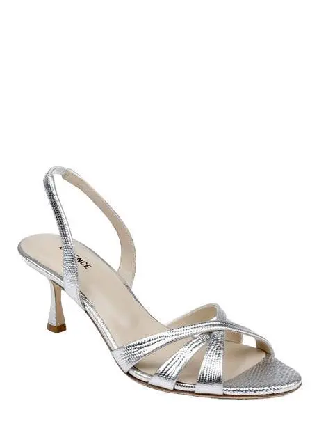 L'Agence Colwill Slingback Sandal - Silver Lizard