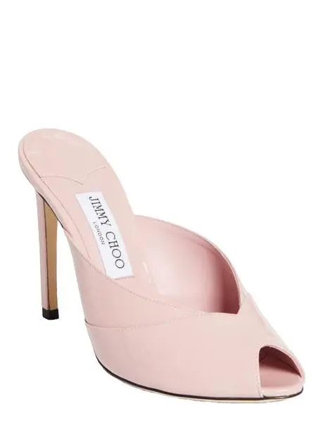 JIMMY CHOO Brigitte Peep-toe Mules - Rose