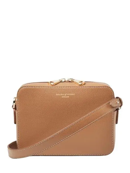 ASPINAL OF LONDON Camera Crossbody Bag With Interchangeable Straps - Tan