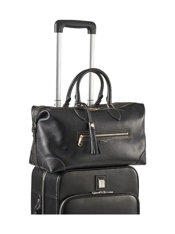 ASPINAL OF LONDON Hudson Bag In Milled Pebble - Black