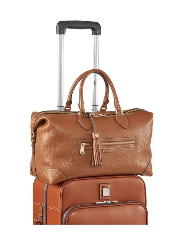 ASPINAL OF LONDON Hudson Weekender Bag - Tan