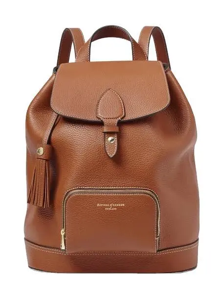 ASPINAL OF LONDON Hudson Small Backpack - Tan