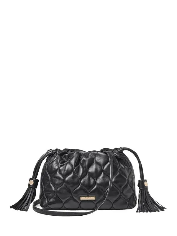 ASPINAL OF LONDON Nappa Pouch Bag - Black