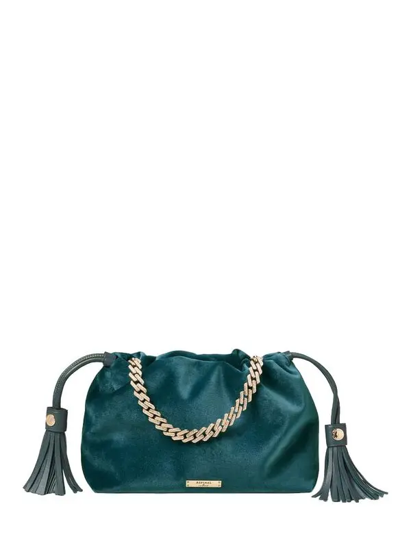 ASPINAL OF LONDON Amelia Evening Bag - Blue/green