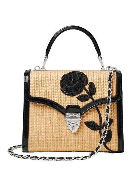 ASPINAL OF LONDON Midi Mayfair Rose Damask - Neutral/black