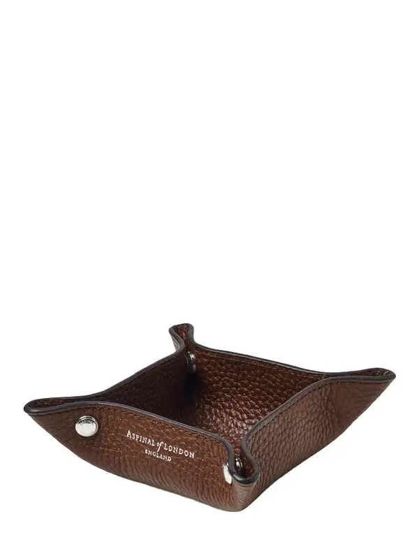 ASPINAL OF LONDON Mini Soft Tidy Tray - Brown