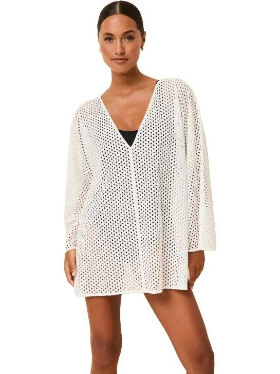 Solid & Striped Samara Tunic Baby Eyelet Optic - White