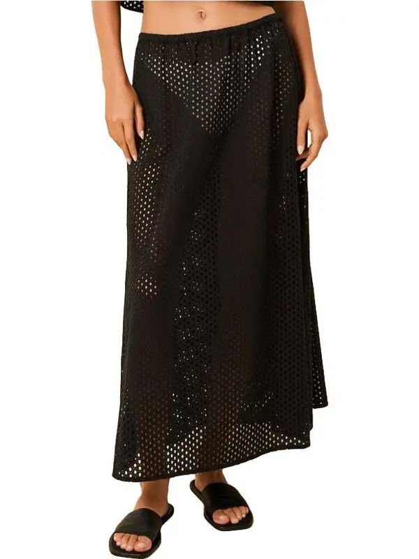 Solid & Striped Sydney Maxi Skirt - Black