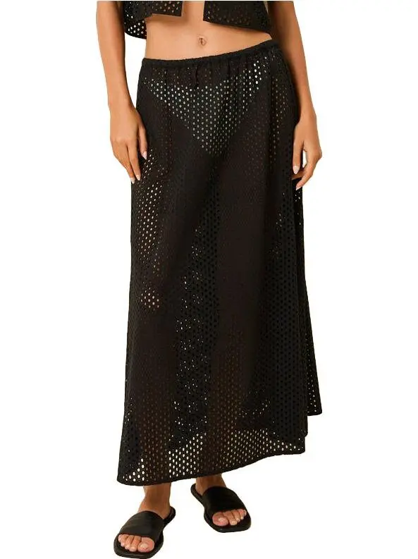 Solid & Striped Sydney Maxi Skirt - Black