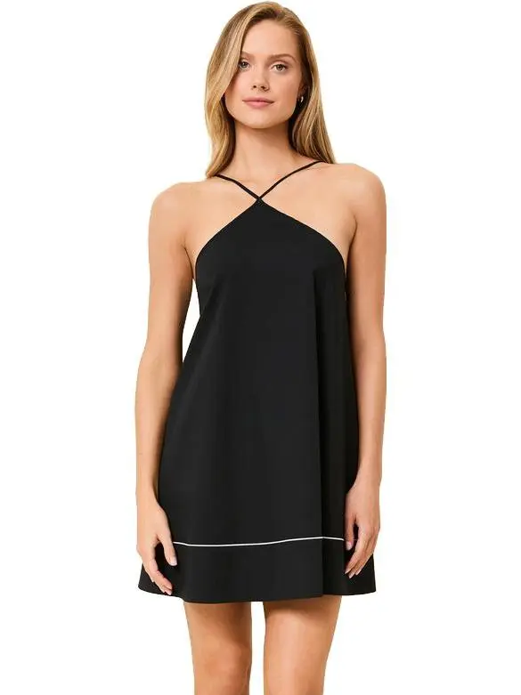Solid & Striped Grace Mini Dress Poplin - Black