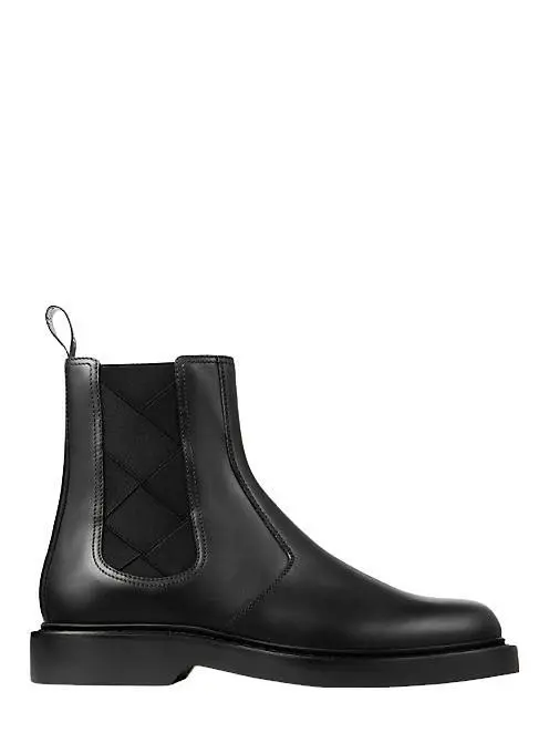 JIMMY CHOO Reggie Leather Chelsea Boots - Black