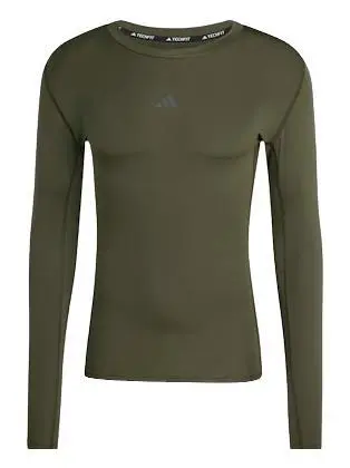 Adidas Techfit Compression Long Sleeve Tee - Night Cargo