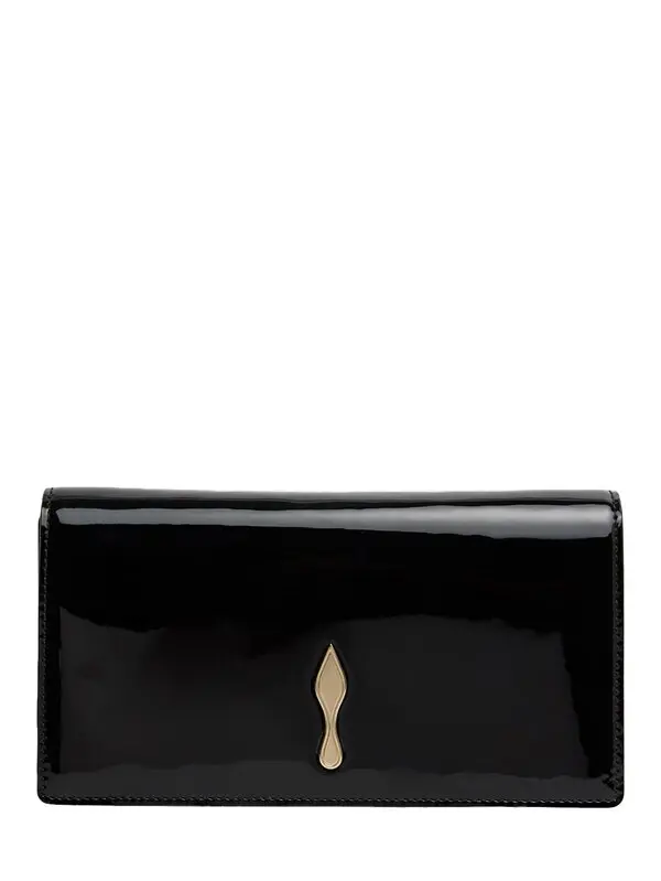 CHRISTIAN LOUBOUTIN Bettina Patent Leather Clutch - Cm3t Black