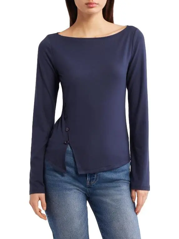 REFORMATION Nicola Knit Top - Midnight