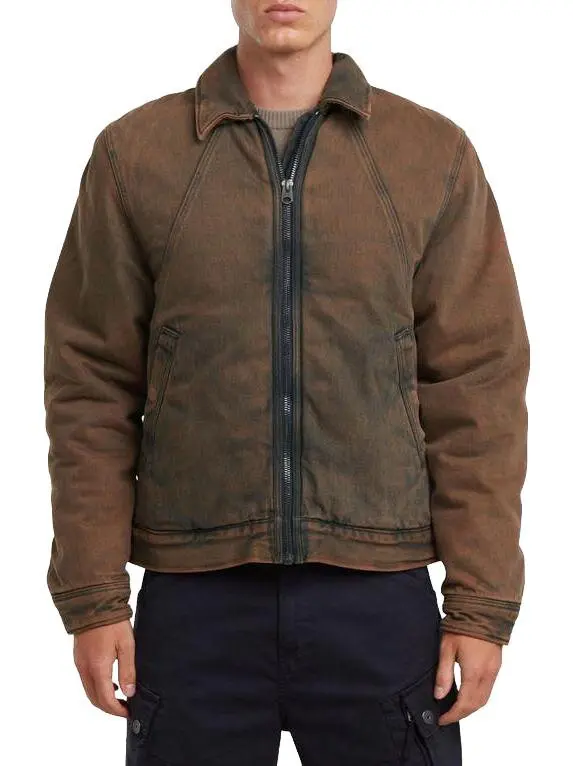 G-star Raw A-line Padded Coach's Jacket - Worn In Pecan Brown