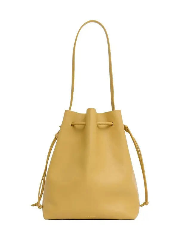 MANSUR GAVRIEL Drawstring Bucket Bag - Paglia