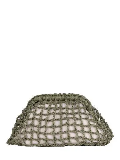TIN MARIN Ola Crochet Clutch - Forest