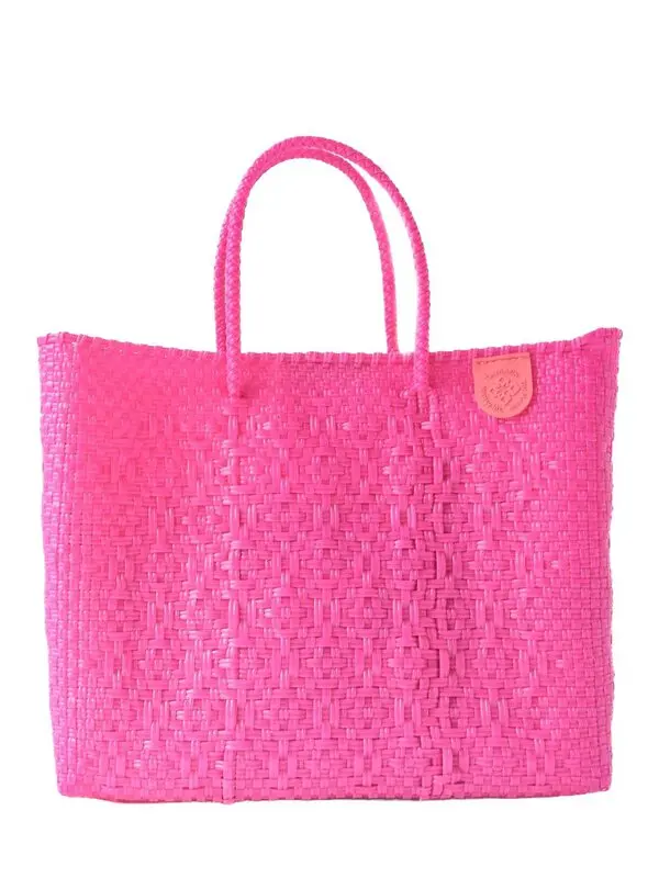 TIN MARIN Vallarta Medium Woven Crossbody Bag - Pink