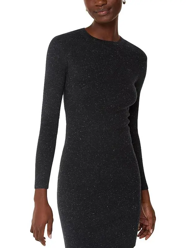 Whistles Annie Sparkle Knit Dress - Black