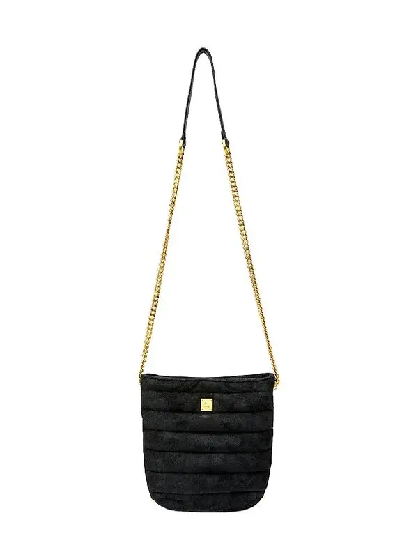 THINK ROYLN Dream Stash Small Shoulder Bag - Black Suede