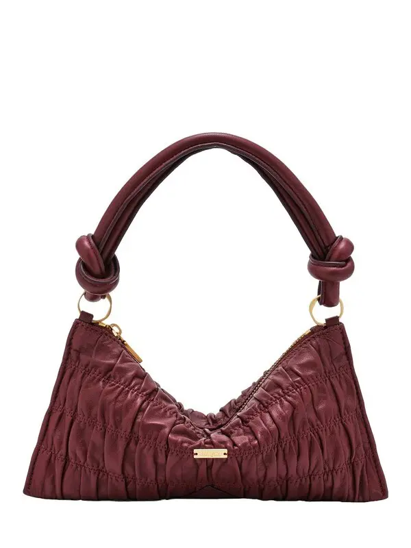 Cult Gaia Nano Hera Leather Shoulder Bag - Chianti