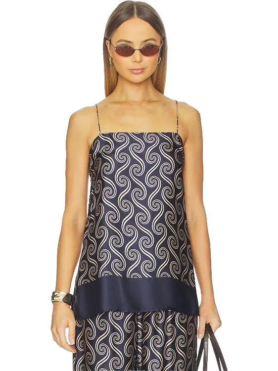 Faithfull The Brand Aina Top - Juanita Swirl Indigo