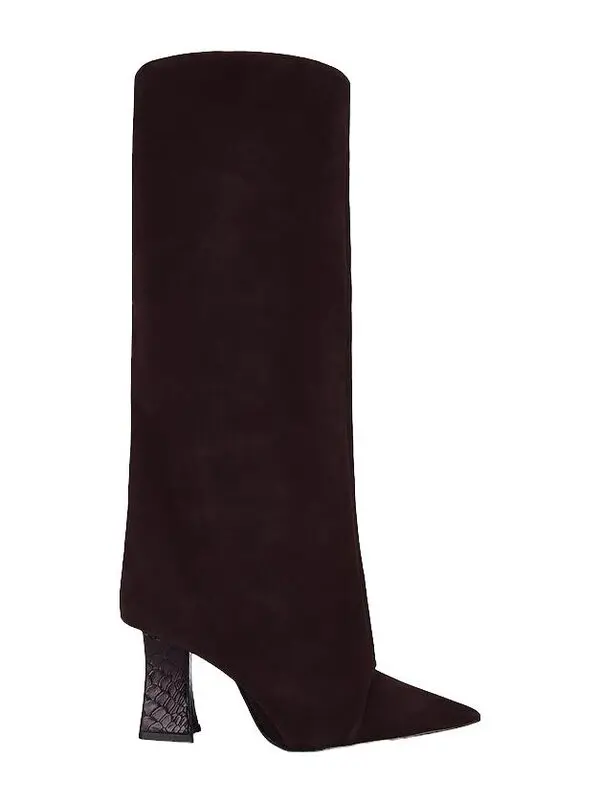 Schutz Terry Up Boot - Dark Plum