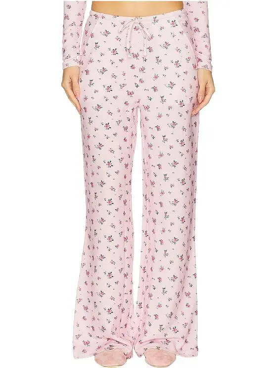 WELLBEING + BEINGWELL Ames Pant - Pink Floral
