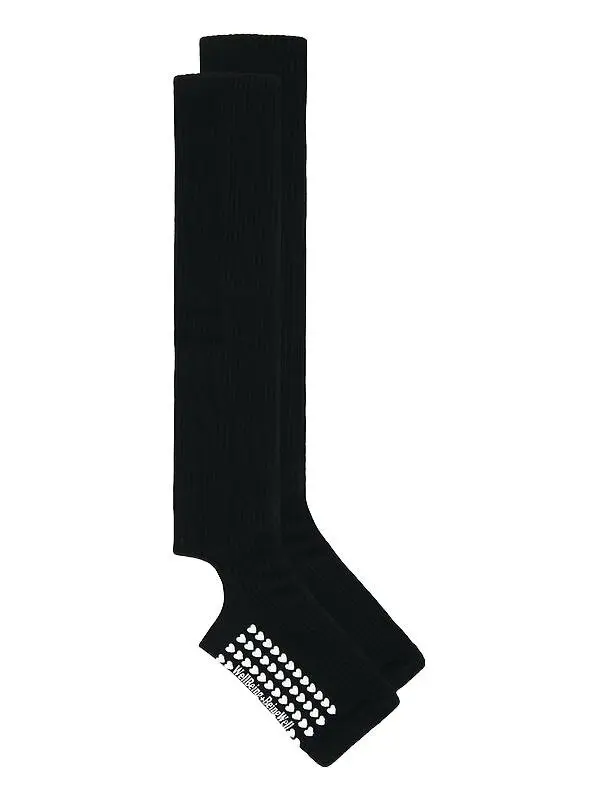WELLBEING + BEINGWELL Grip Legwarmers - Black & White