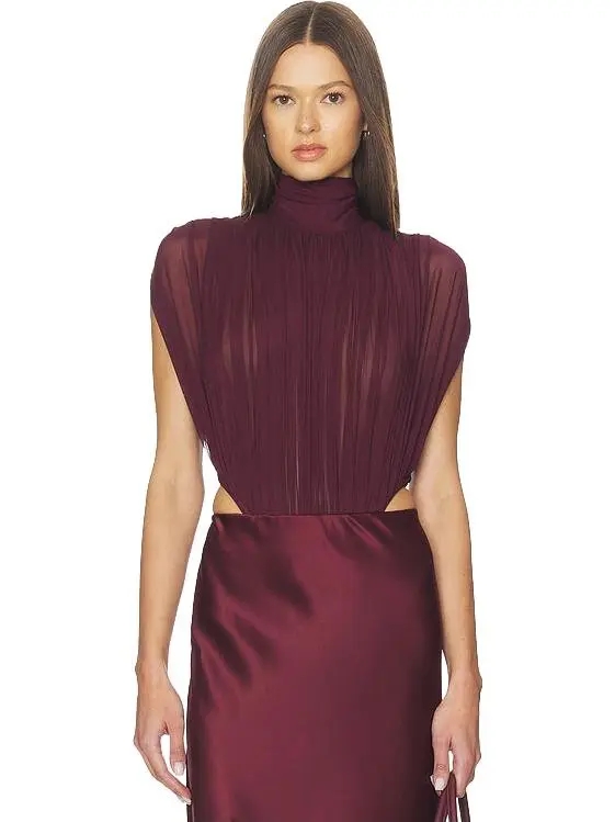 SEROYA Giulia Bodysuit - Merlot