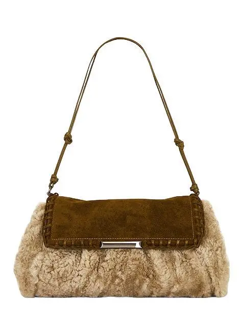 Rebecca Minkoff Soho Shoulder Bag - Mushroom & Dark Olive